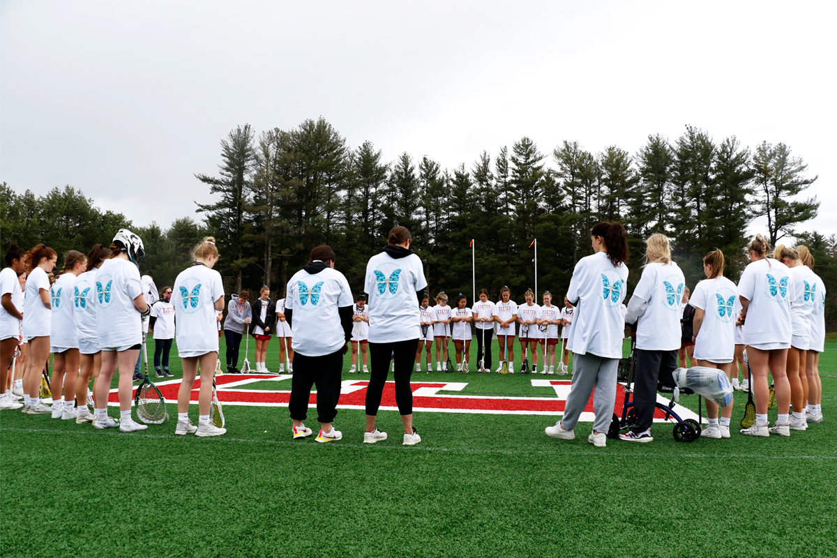 Big Red lacrosse plays for Morgan's Message - Phillips Exeter Academy
