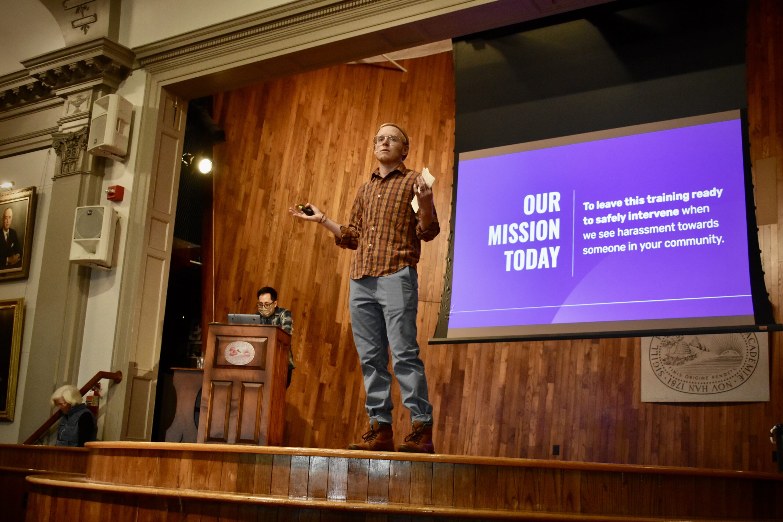 Assembly presentation empowers students to confront harassment ...